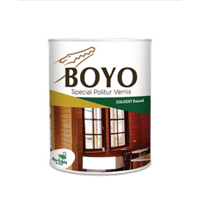 Jual Cat Kayu Politur Plitur Boyo Vernish Solvent Base 1 Liter | Shopee ...
