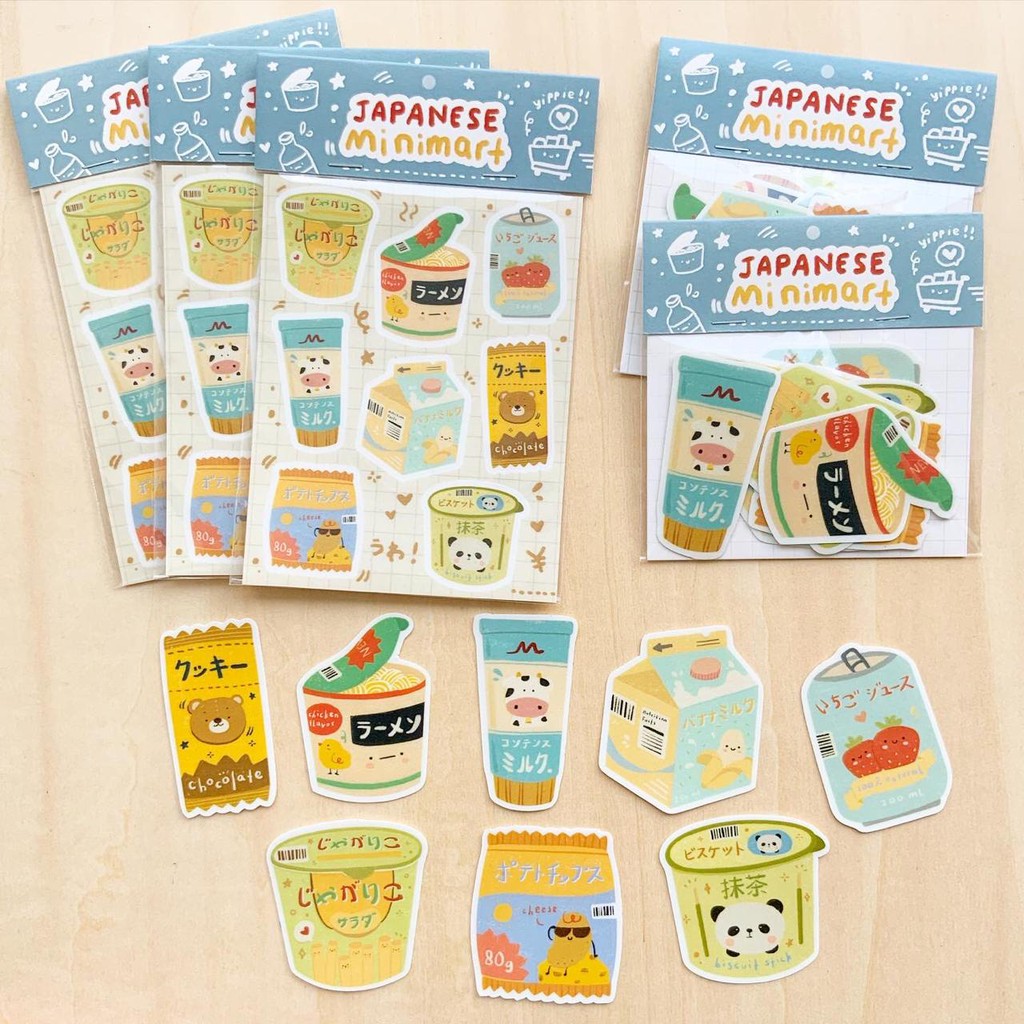 Jual MENTOL ART Sticker Set Die Cut / Kiss Cut - Stiker Ilustrasi ...