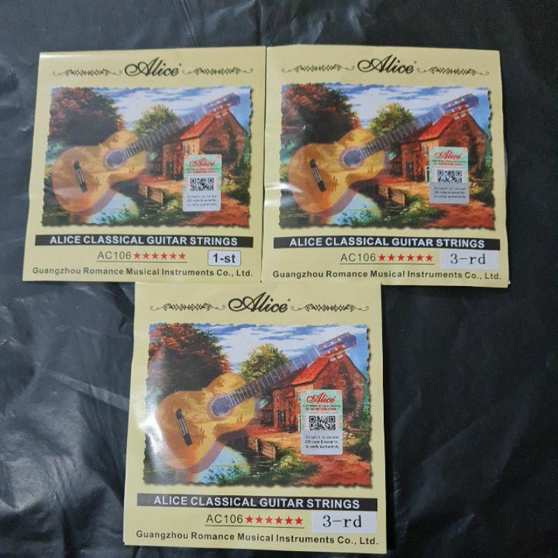 Jual satu pcs senar gitar nylon klasik satuan merek alice | Shopee ...