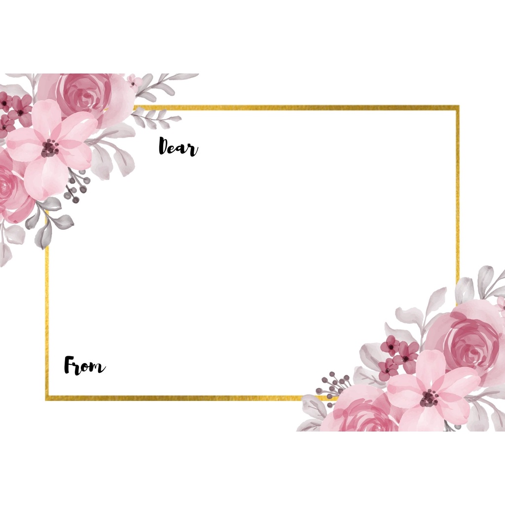 Jual KARTU UCAPAN GREETING CARD POLOS DEAR BLANK CARD BISA DI TULIS ...