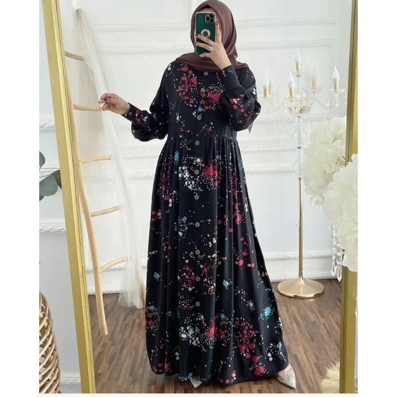 Jual Syafira Dress Hitam | Shopee Indonesia
