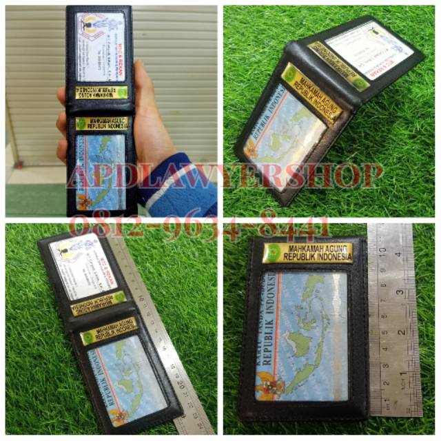 Jual Name Tag ID Card Saku Mahkamah Agung Dompet Kartu Saku Kulit ...