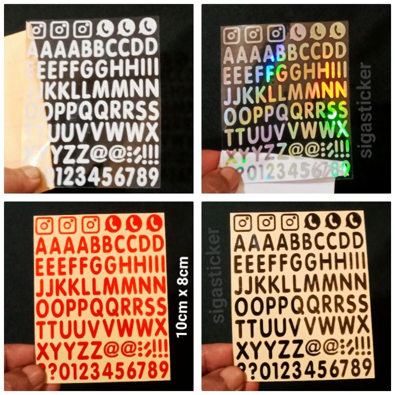 Jual STICKER STIKER ABJAD STICKER HURUF,ANGKA CUTTING | Shopee Indonesia