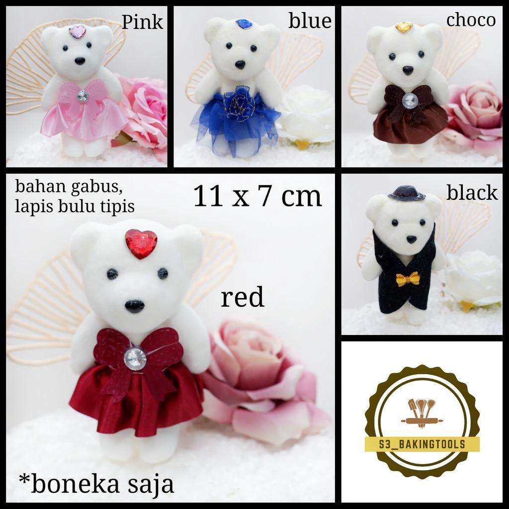 Jual Cake Topper hiasan kue boneka bear cantik (boneka saja) | Shopee ...
