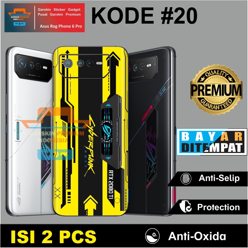 Jual COD Garskin Sticker Asus Rog Phone 6 Pro Motif 16-20 Bisa Request ...