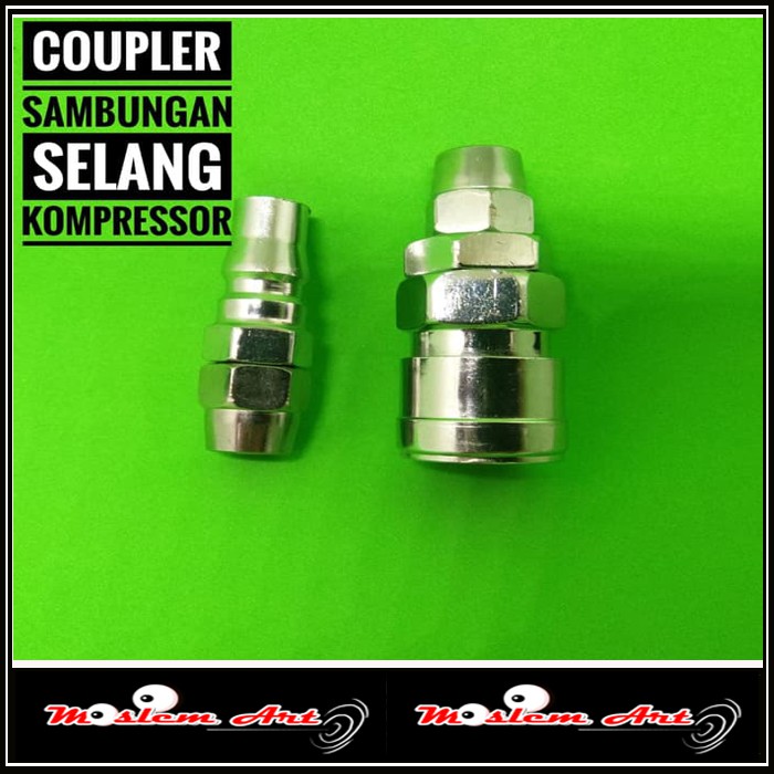 Jual Coupler sambungan selang kompresor/selang spiral male female ...