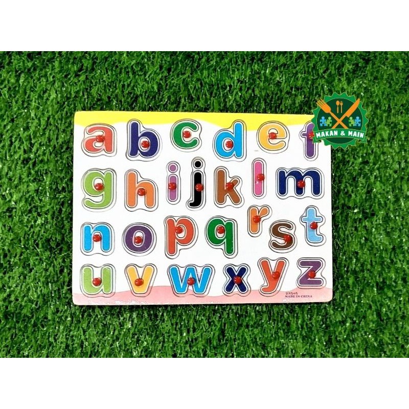 Jual Puzzle Huruf Kayu Mainan Edukasi Anak Untuk Belajar Membaca ...