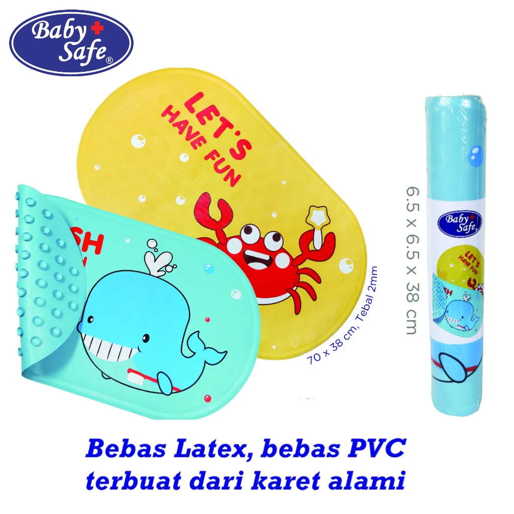 Jual PMAN11 BABY SAFE RUBBER MAT LARGE ALAS KESET MANDI 65x38CM TEBAL ...