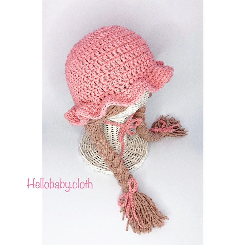 Jual Topi Rajut Bayi/Topi Rajut Anak/Topi Bayi Rambut Palsu WARNA DUSTY ...