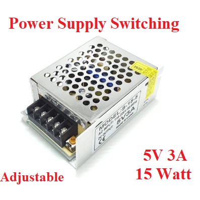 Jual Power Supply Switching LED Jaring Adaptor 5V 3A 5 V 3 A DC Arduino ...