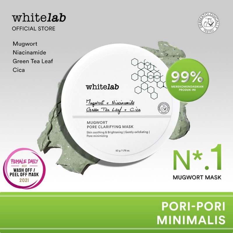 Jual Whitelab Mugwort Pore Clarifying Mask | Shopee Indonesia