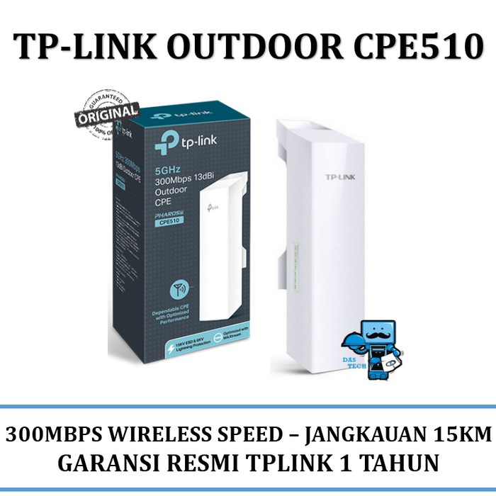 Jual TP-LINK CPE510 WIRELESS ACCESS ROUTER OUTDOOR 5GHz 2x13DBI GARANSI ...