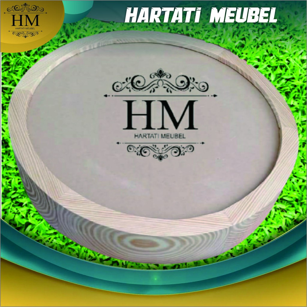 Jual frame bulat pigura mahar rustic D35 | Shopee Indonesia