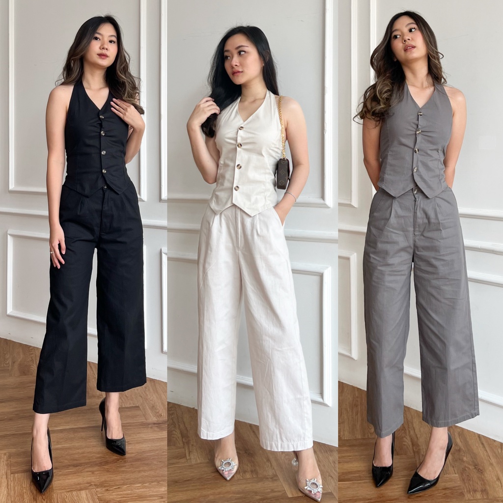 Jual River Set - Set Vest Wanita Days With Folk | Shopee Indonesia