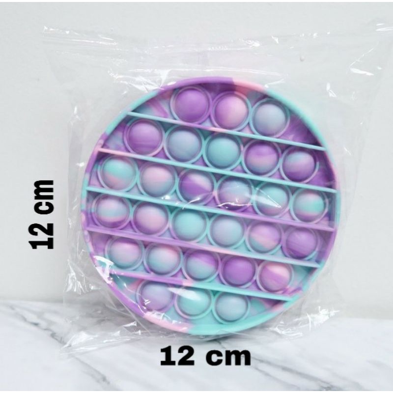 Jual Mainan Bubble Toys Fidget Pop it Rainbow Love Kotak Bulat Octagon ...