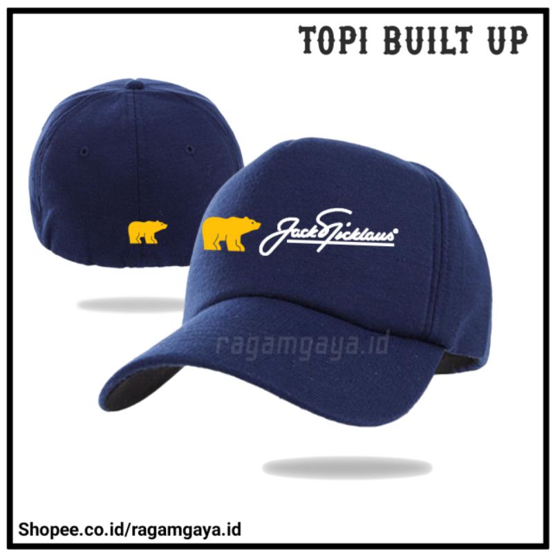 Jual Topi Baseball Built Up JACK NICKLAUS Topi Pria Golf Build Up Model ...
