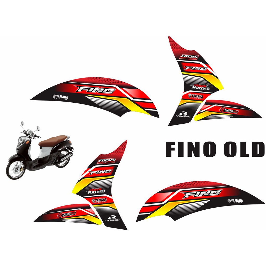 Jual LIST DECAL / COD / VARIASI YAMAHA FINO OLD STRIPING/STICKER SEMI ...