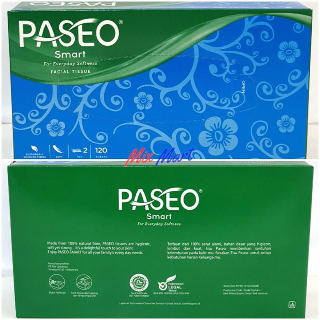 Jual Tissue Paseo Smart 120 sheet box 2 ply | Shopee Indonesia