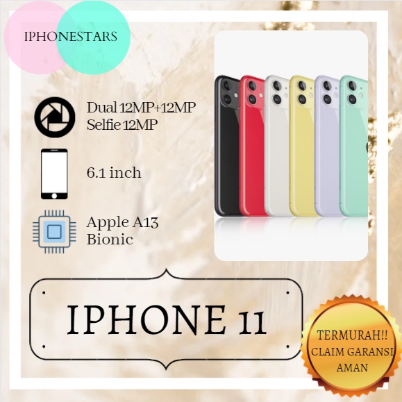 Jual APPLE IPHONE 11 64GB 128GB FULLSET MULUS SECOND - GARANSI 3 BULAN ...