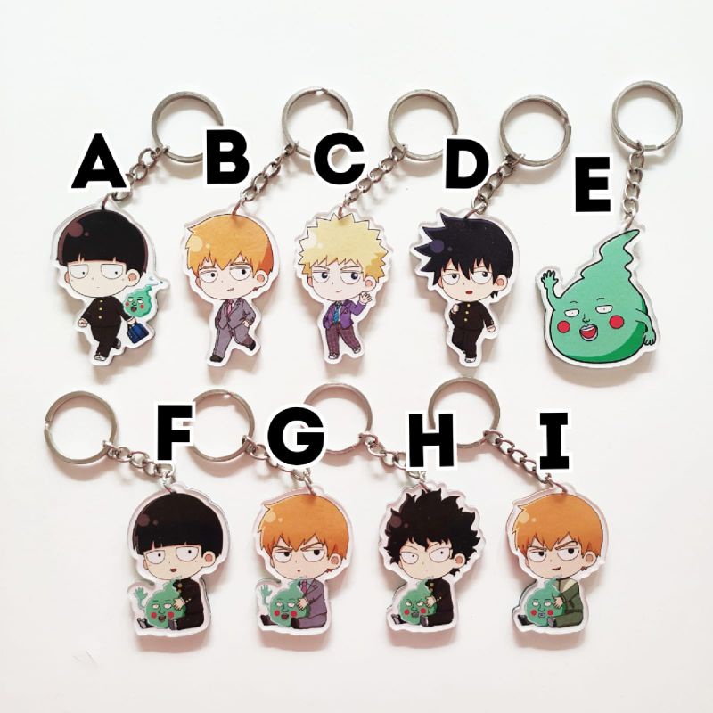 Jual Keychain Anime Mob Psycho 100 Gantungan Kunci Akrilik Ganci ...
