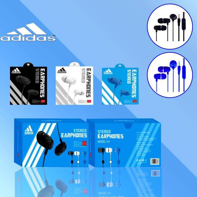 Jual Handsfree Adidas X1 Stereo Bass / Headset Adidas / Earphone Adidas ...