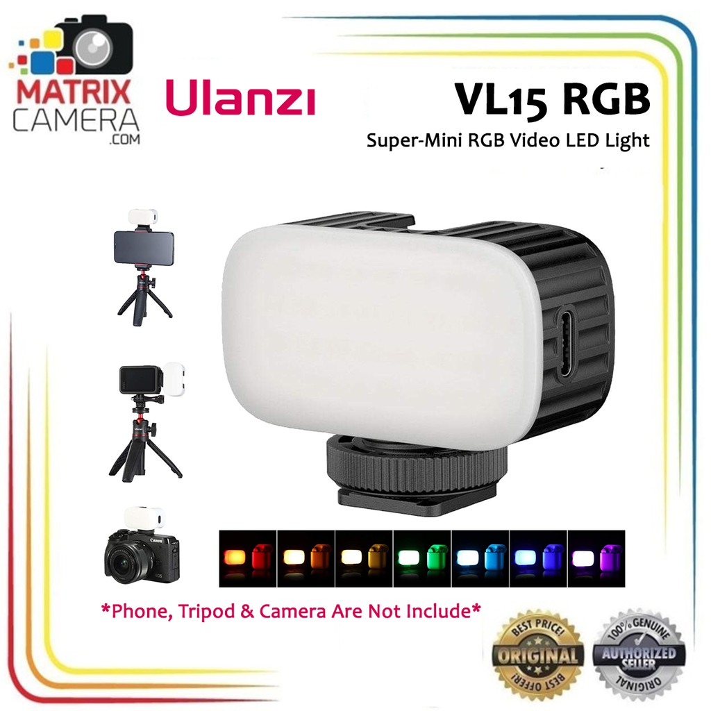 Jual Ulanzi VL15 RGB Super Mini Video LED Light for Camera Smartphone ...