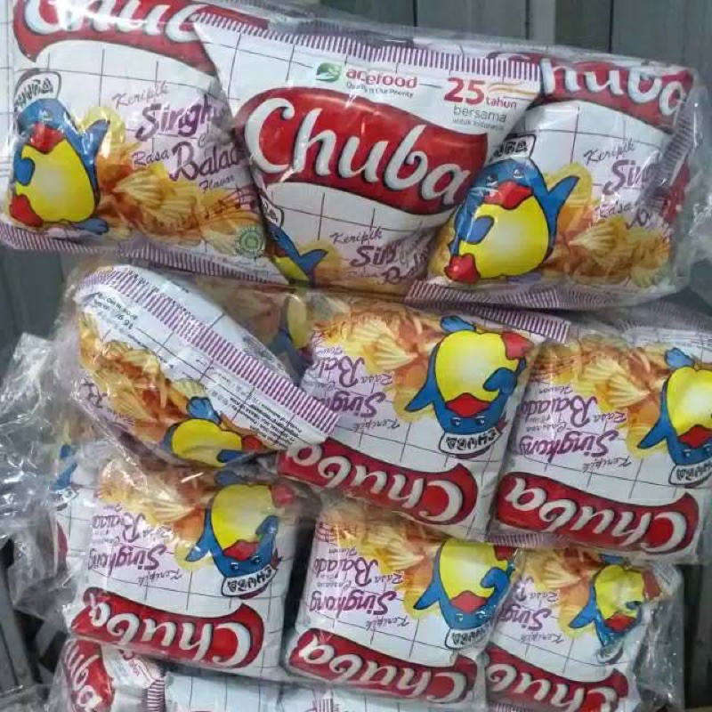 Jual Chuba kripik singkong BALADO 1 pack isi 20 | Shopee Indonesia