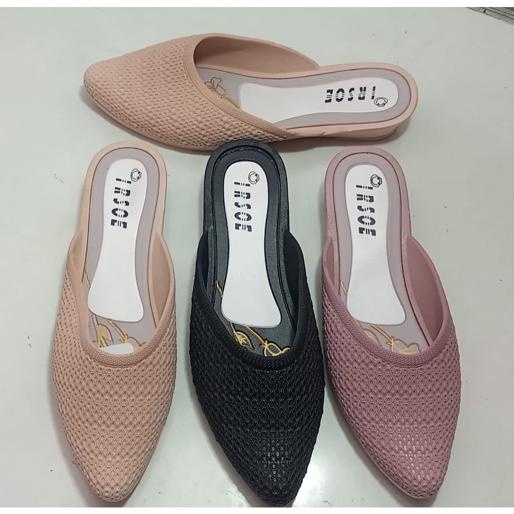 Jual Sendal Wanita Wedges Selop Karet Jelly Wedges Porto Lady DTA ...
