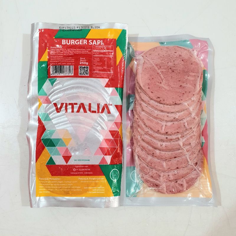 Jual Vitalia Burger Sapi 10s 250g | Shopee Indonesia