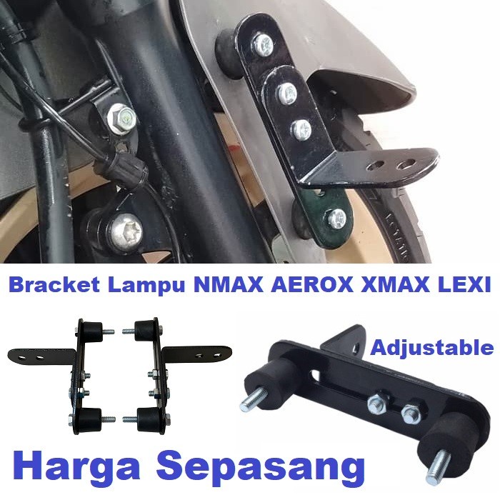 Jual Bracket Lampu LED Foglamp Breket Dudukan Braket Spakbor NMax LEXI ...