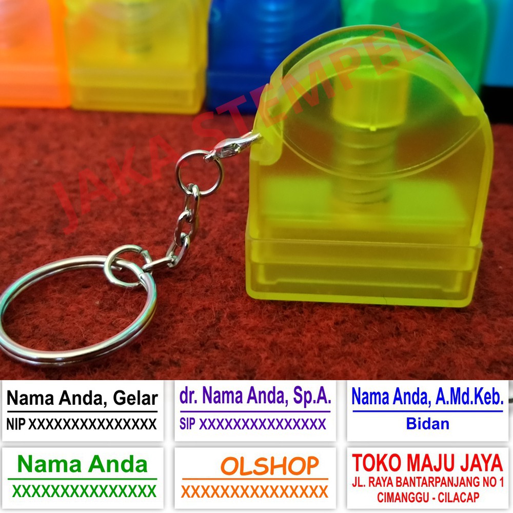 Jual STEMPEL NAMA | DOKTER | BIDAN | PERAWAT | NIP | NAMA JABATAN | FLASH GANTUNGAN KUNCI ...