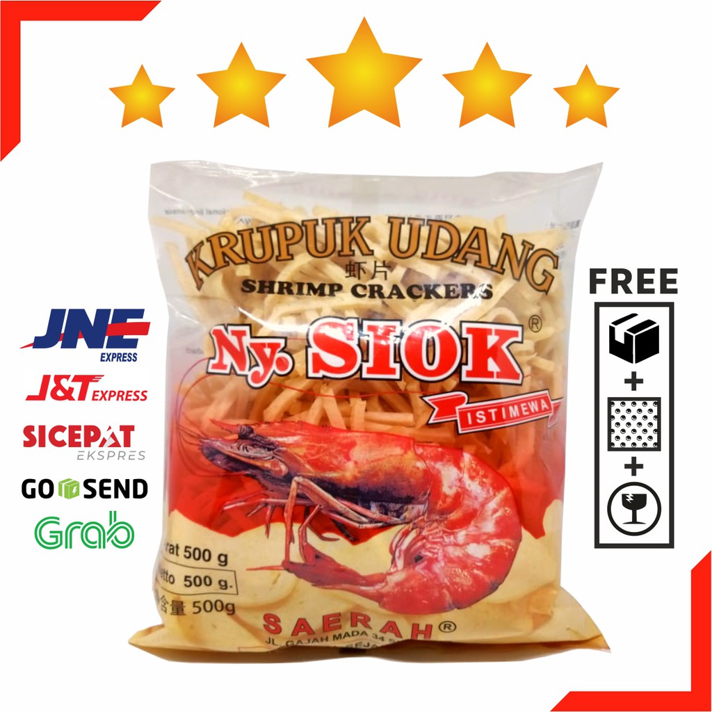 Jual Krupuk Udang Stik / Stick 500gr - Ny. Siok | Shopee Indonesia