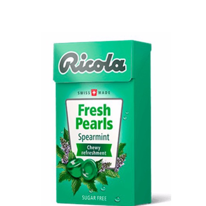 Jual Ricola Permen Bebas Gula Rasa Spearmint Pearls 25 gr | Shopee Indonesia