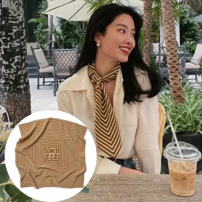 Jual 70x70cm Mini Scarf, Scarf Leher, Scarf Tas, Bahan High Grade Silk ...