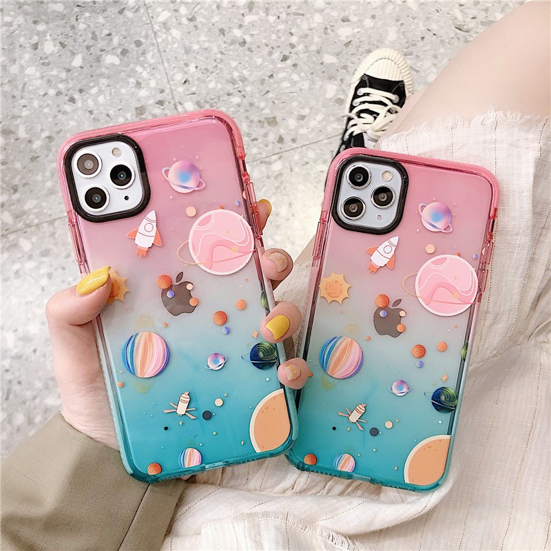 Jual SPACE Rainbow case iphone 6 7 8 6+ 7+ 8+ X Xs 11 Pro Max 12 pro ...