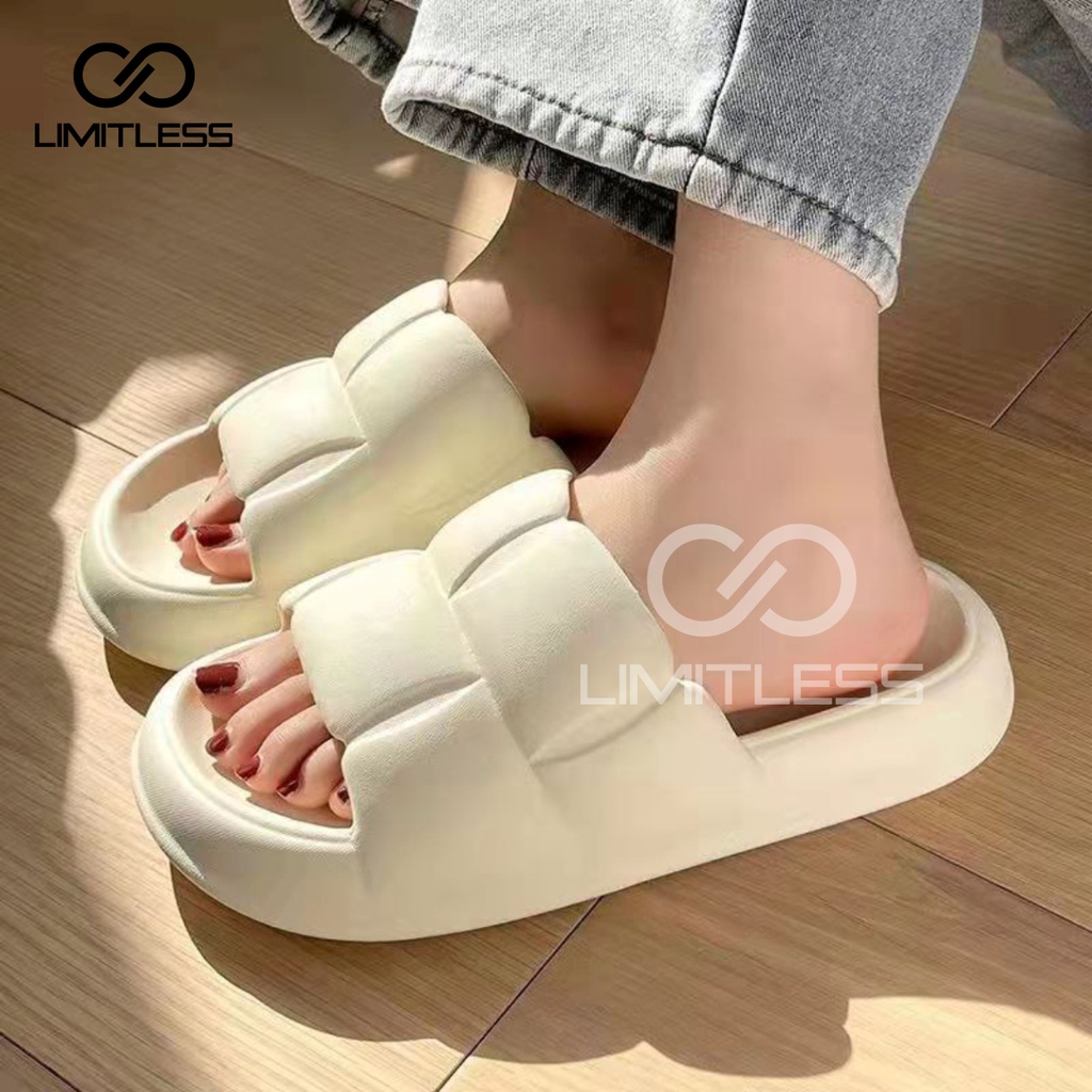 Jual Sandal Wanita Slop Stylish Kekinian Terbaru Premium Empuk Eva ...
