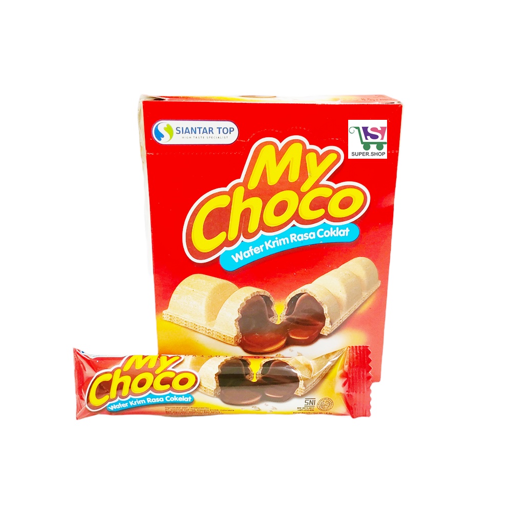 Jual My Choco Wafer Krim Rasa Cokelat (isi 20 pc) | Shopee Indonesia
