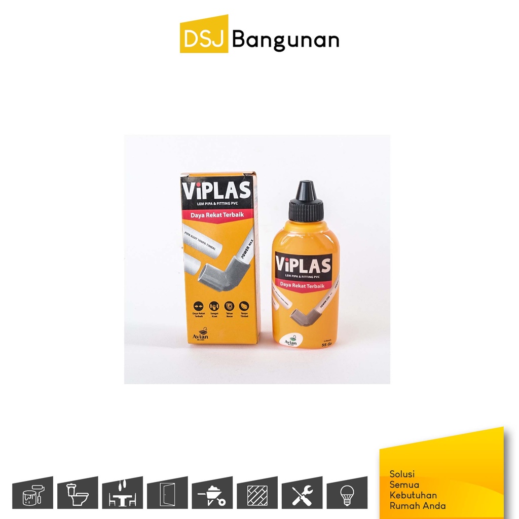 Jual Viplas Lem Pipa PVC 55 gr | Shopee Indonesia