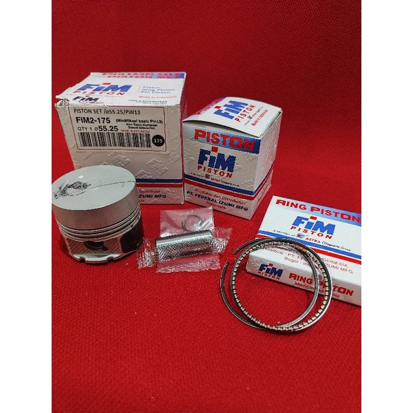 Jual SEHER PISTON KIT FIM 55.25 MM PIN 13 DOME MENTAH FIM2 FIM 2 PISTON ...