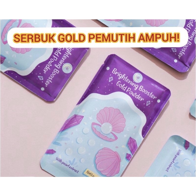 Jual BRIGHTENING BOOSTER GOLD POWDER PEMUTIH KULIT | Shopee Indonesia