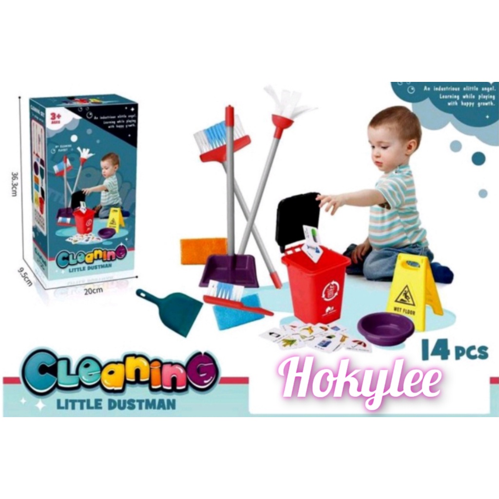 Jual Mainan Cleaning little Dustman Mainan Alat Kebersihan Anak Lengkap ...