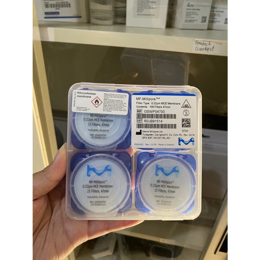 Jual MCE Membrane Cellulose Filter 47mm 0.22um GSWP04700 MF - MILLIPORE ...