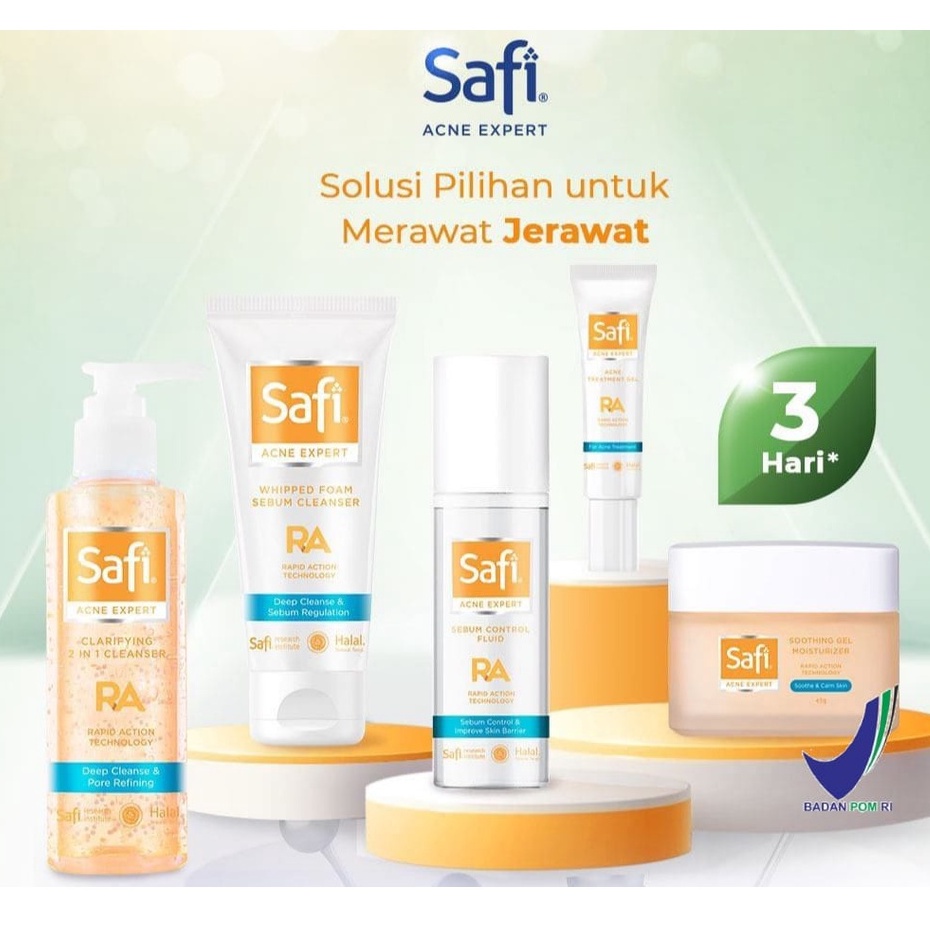 Jual SAFI Acne Expert Series (Cleanser / 2 in 1 Cleanser & Toner ...