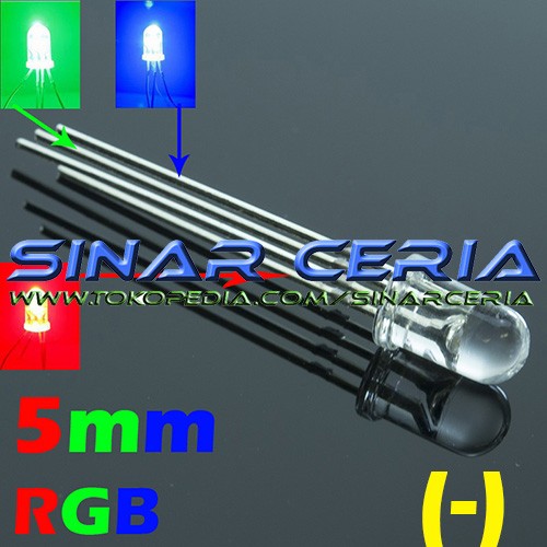 Jual Anoda Anode LED 5 mm 4 Kaki P-RGB ( 3 warna ) 4pin 4 Pin Kaki ...