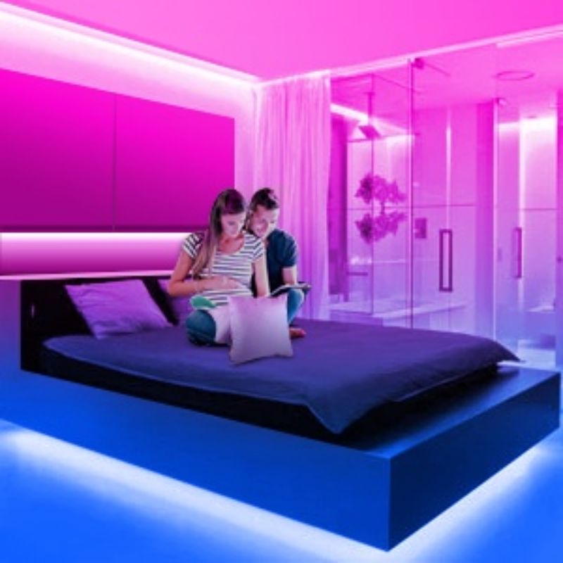 Jual Lampu LED Strip Gaming Lamp Lighting Hiasan Kamar Tidur LED Remote ...