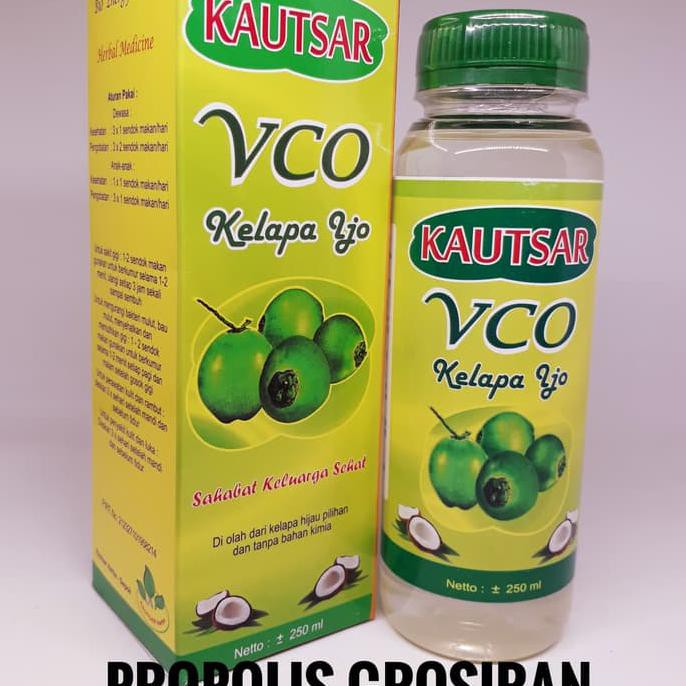 Jual KAUTSAR VCO VIRGIN COCONUT OIL MINYAK KELAPA IJO 250 ML | Shopee ...