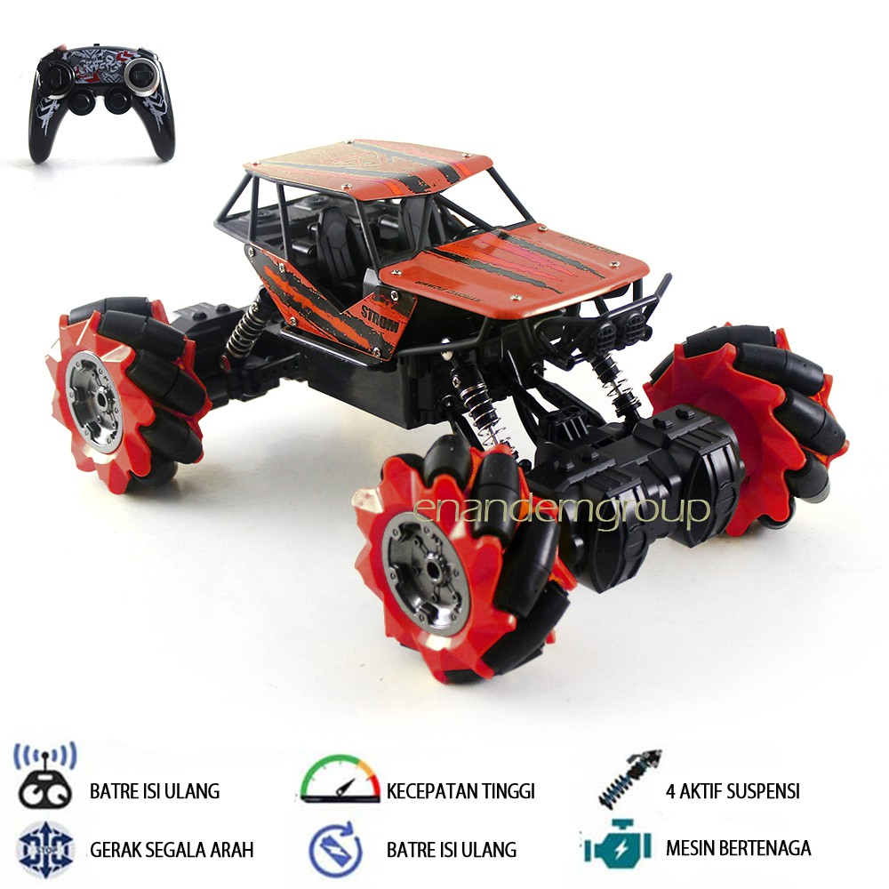 Jual Mainan Mobil Remot Kontrol RC Stunt Drift King 360 Rotation 12 ...