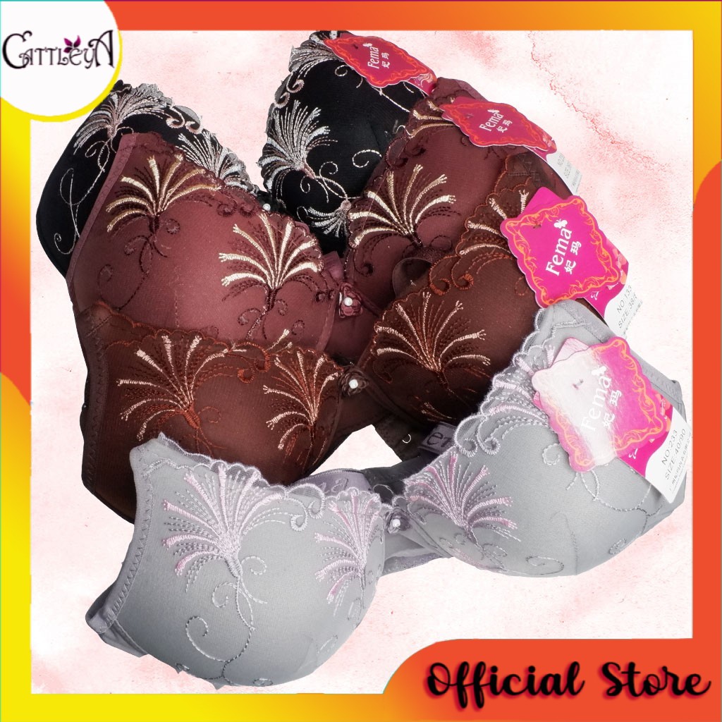 Jual Bra BH Fema Pakaian Dalam Wanita Busa Tipis Kawat Brukat Renda ...