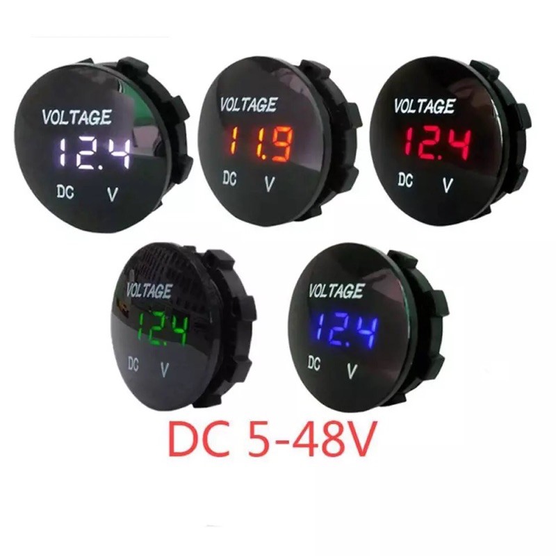 Jual Voltmeter 9V-30V D3 Tahan Air LED Meter Tegangan Baterai | Shopee ...