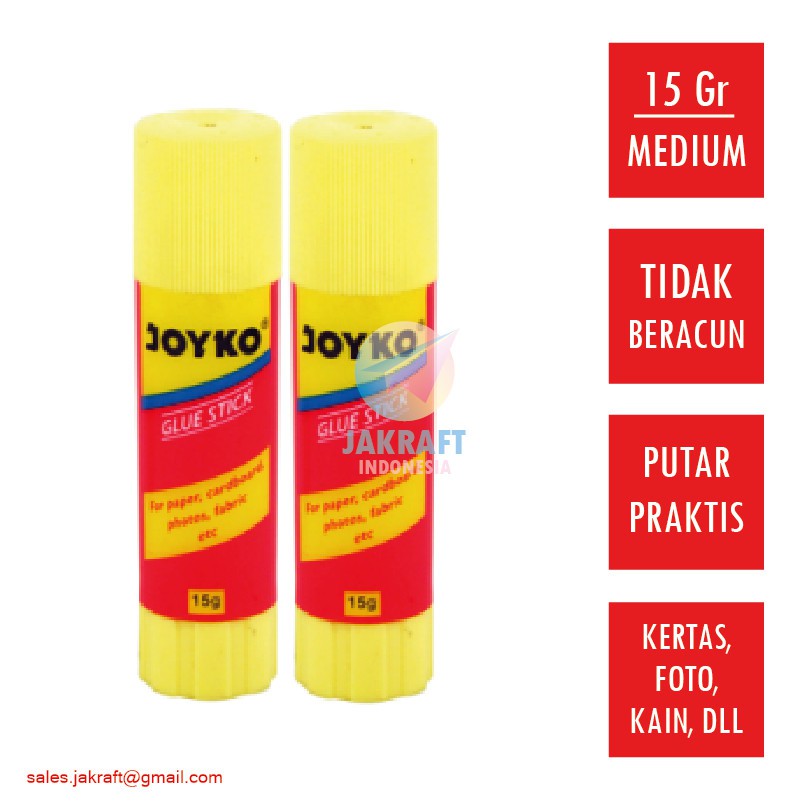 Jual Joyko/glue stick/Lem Stick Joyko 15 gram / Glue Stick / Lem Batang ...